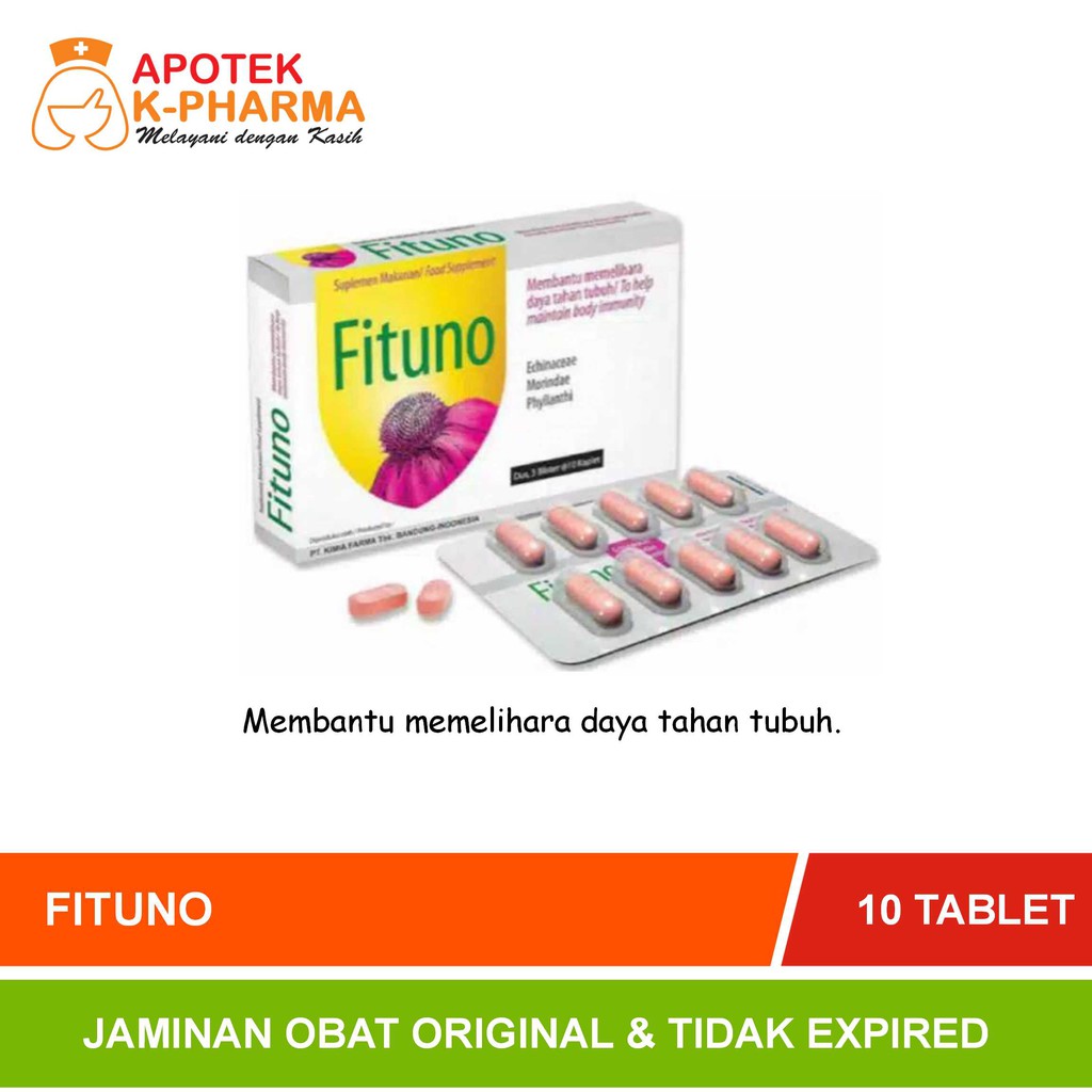 Jual Fituno Vitamin Strip Isi 10 Tablet Obat Original Kimia Farma ...