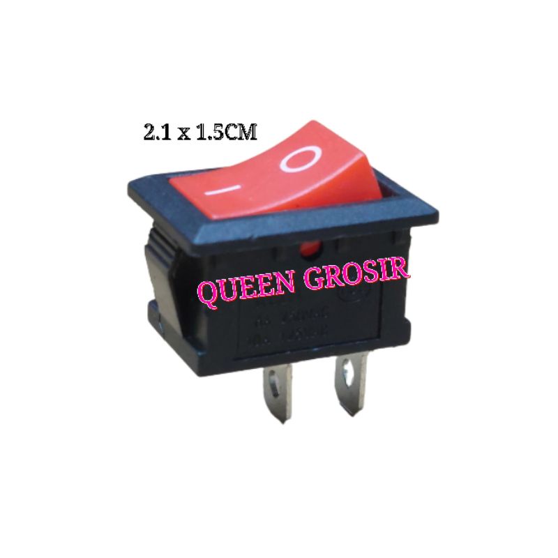 Jual Saklar Rocker Switch ON-OFF 2pin (Merah) | Shopee Indonesia