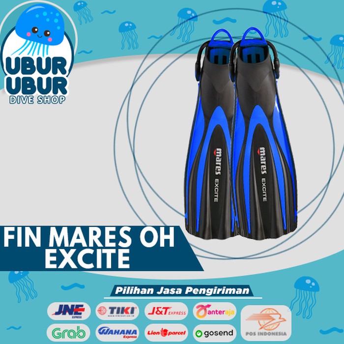 Jual Fin Mares Open Heel EXCITE - Fin Diving/Snorkeling / Kaki Katak ...