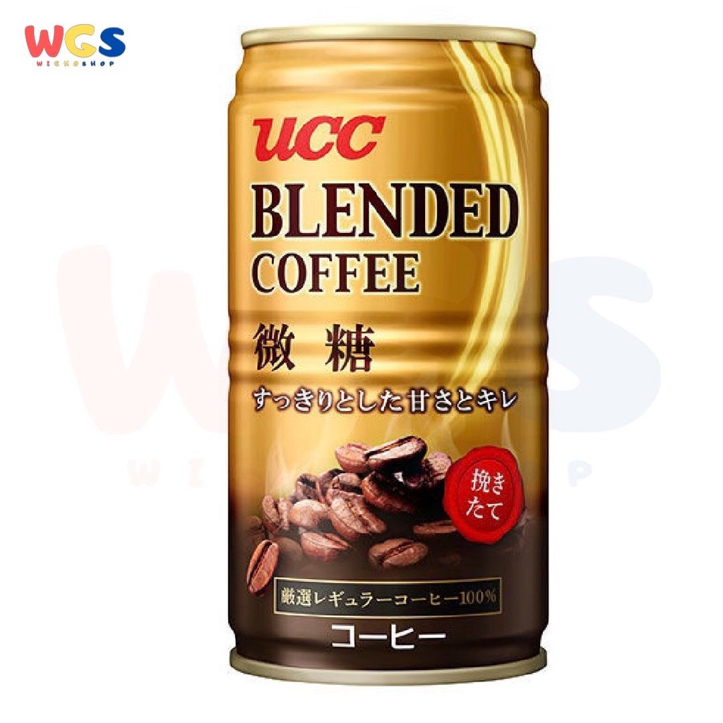 Jual UCC Ueshima Blended Coffee Fine Sugar Can Ready to Drink 185g ...