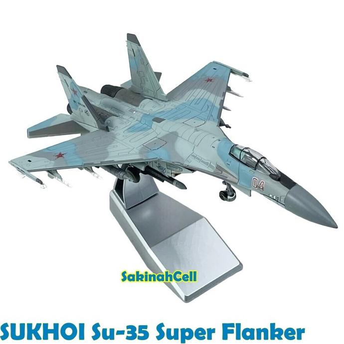 Jual DIECAST MINIATUR PESAWAT SUKHOI SU 35 FLANKER 1/100 | Shopee Indonesia