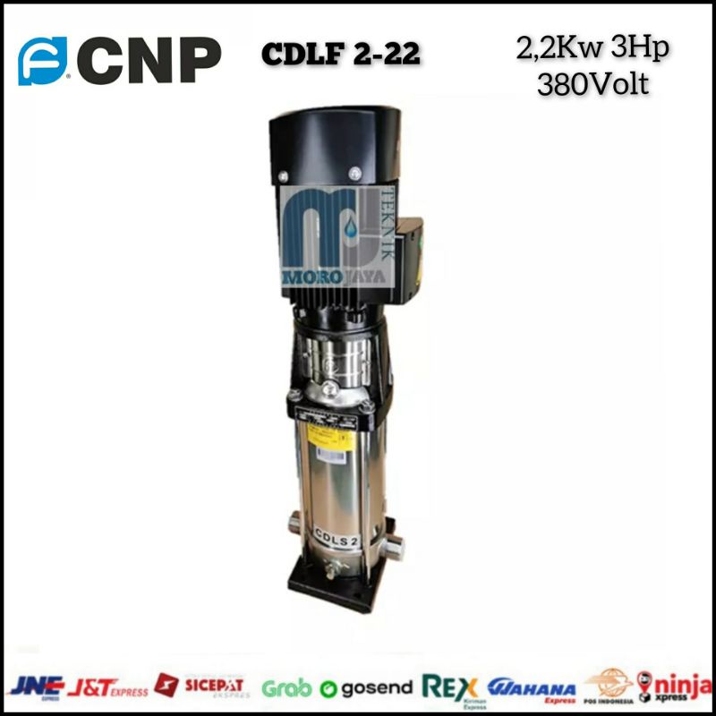 Jual Pompa Air Cnp CDLF 2-22 3HP 380V 3Phase Pompa Dorong Membran RO ...