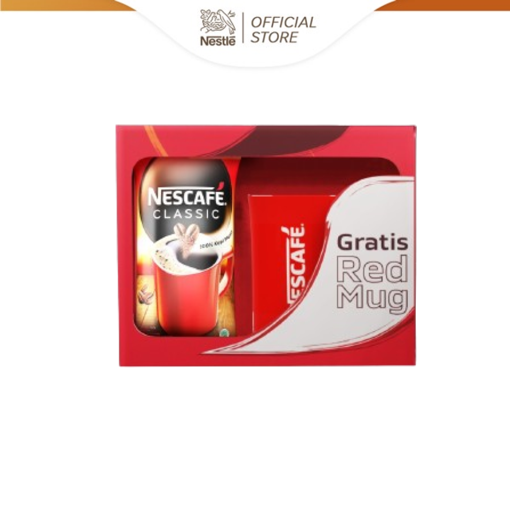 Jual Nescafe Classic 90 g - Gift Set Red Mug | Shopee Indonesia