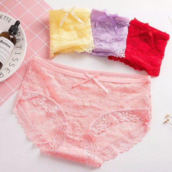 Jual SALE Flora Panties Seamless Renda Celana Dalam Sexy Hot Ribbon ...
