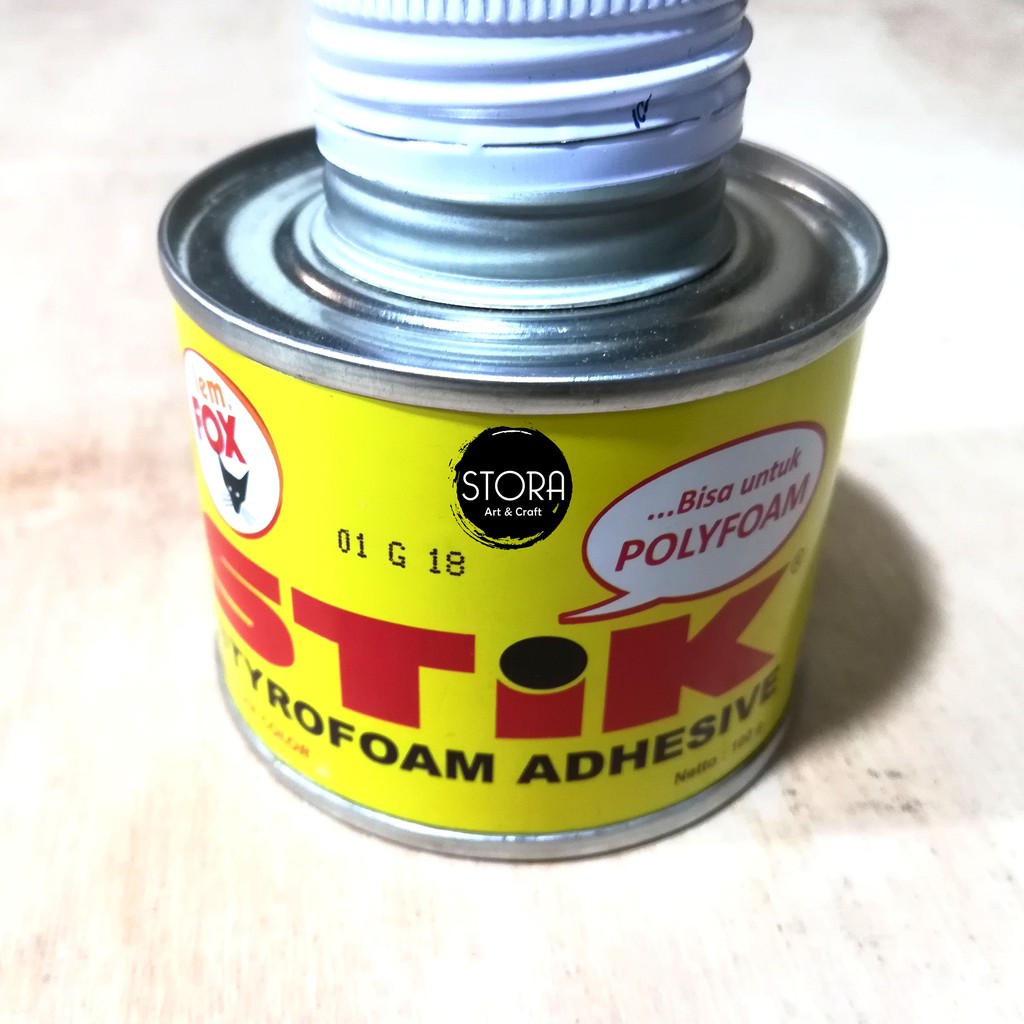 Jual Lem Fox Stik Styrofoam Sterofom Adhesive Bening Clear Glue 100 ...