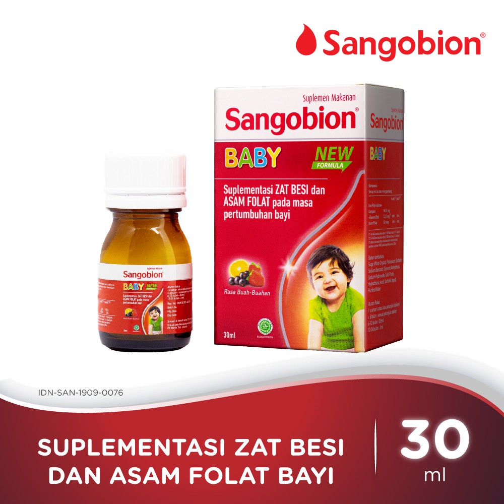 Jual Sangobion Baby Sirup Vitamin dan Suplemen Zat Besi 30 ml | Shopee ...