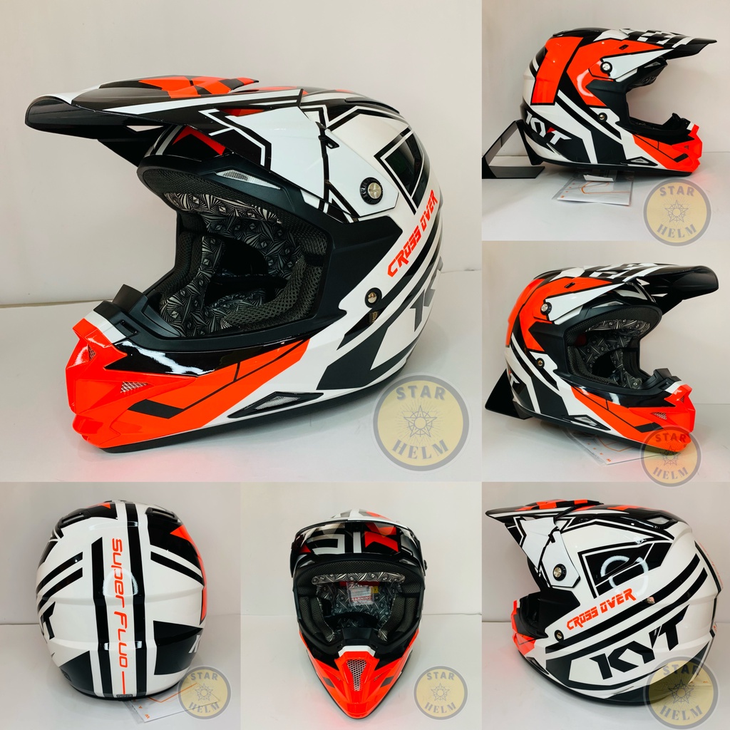 Jual HELM CROSS KYT CROSS OVER 100% ORIGINAL | Shopee Indonesia