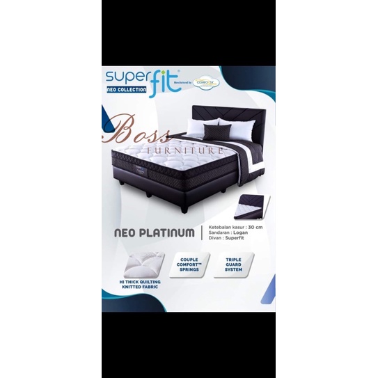 Jual SET NEO PLATINUM Comforta Superfit + DIVAN SANDARAN PROMO | Shopee ...