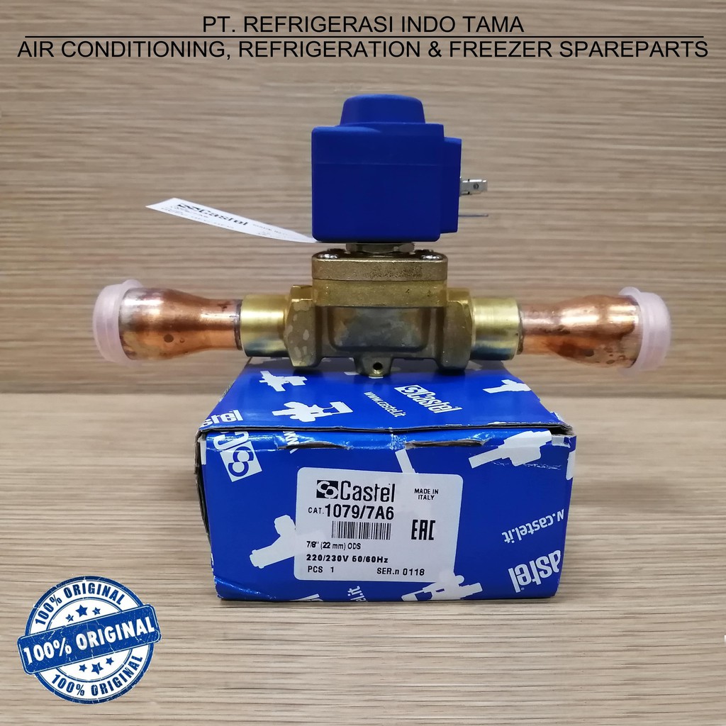 Jual SOLENOID VALVE CASTEL 7/8" 1079/7A6 | Shopee Indonesia