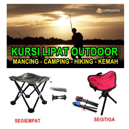 Jual KURSI LIPAT CAMPING KURSI MANCING KURSI PORTABEL | Shopee Indonesia