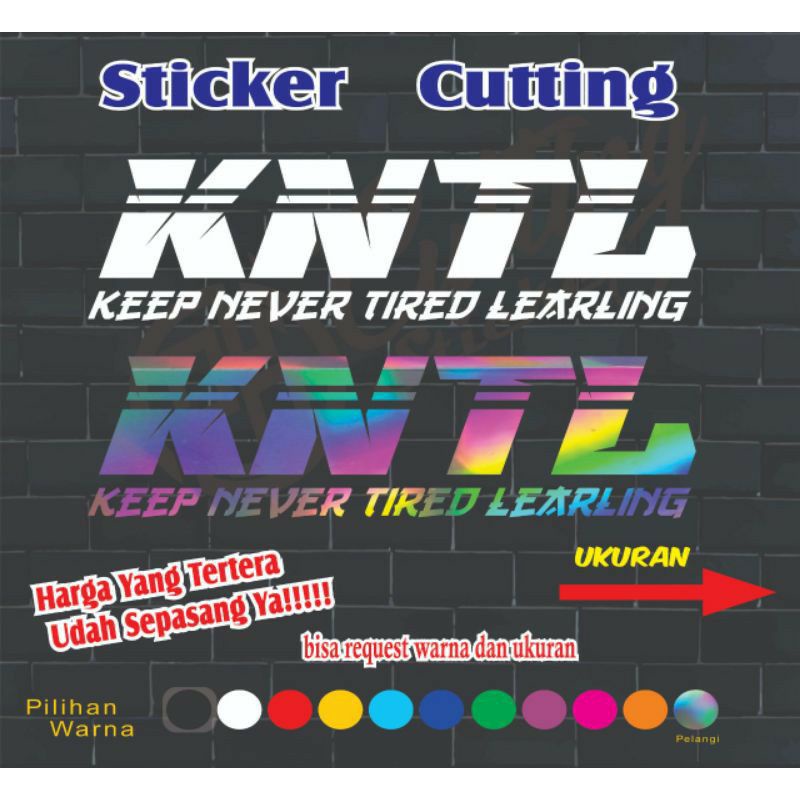 Jual stiker Cutting KNTL buat bodi | Shopee Indonesia