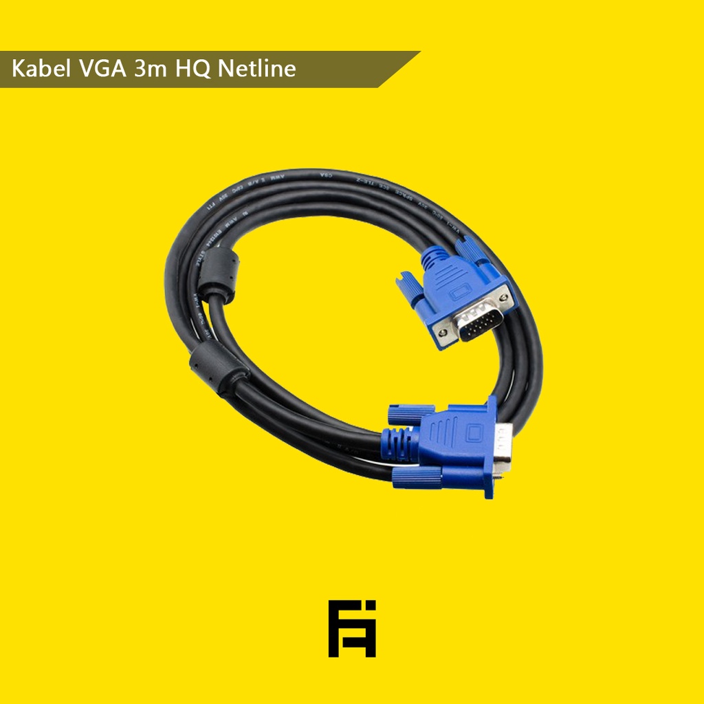 Jual Kabel VGA 3m HQ Netline | Shopee Indonesia