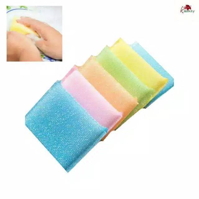 Jual SPONGE SABUT CUCI PIRING MODEL BANTAL ISI 5 PCS | Shopee Indonesia