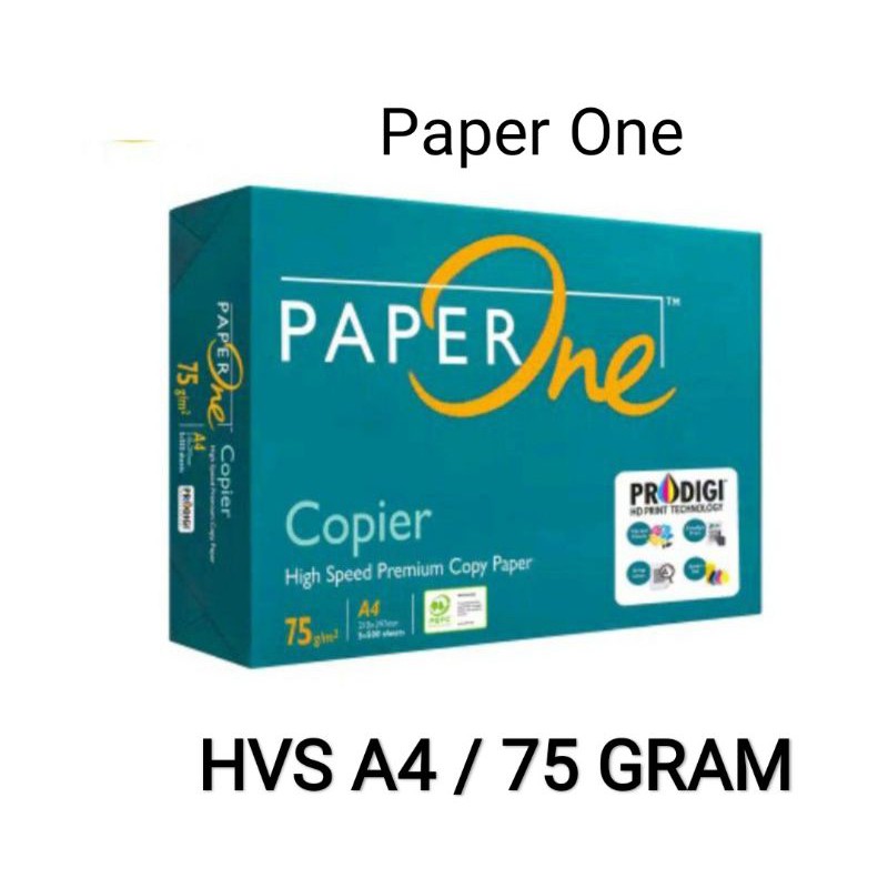 Jual HVS A4 PAPER ONE 75 GRAM / F4 | Shopee Indonesia