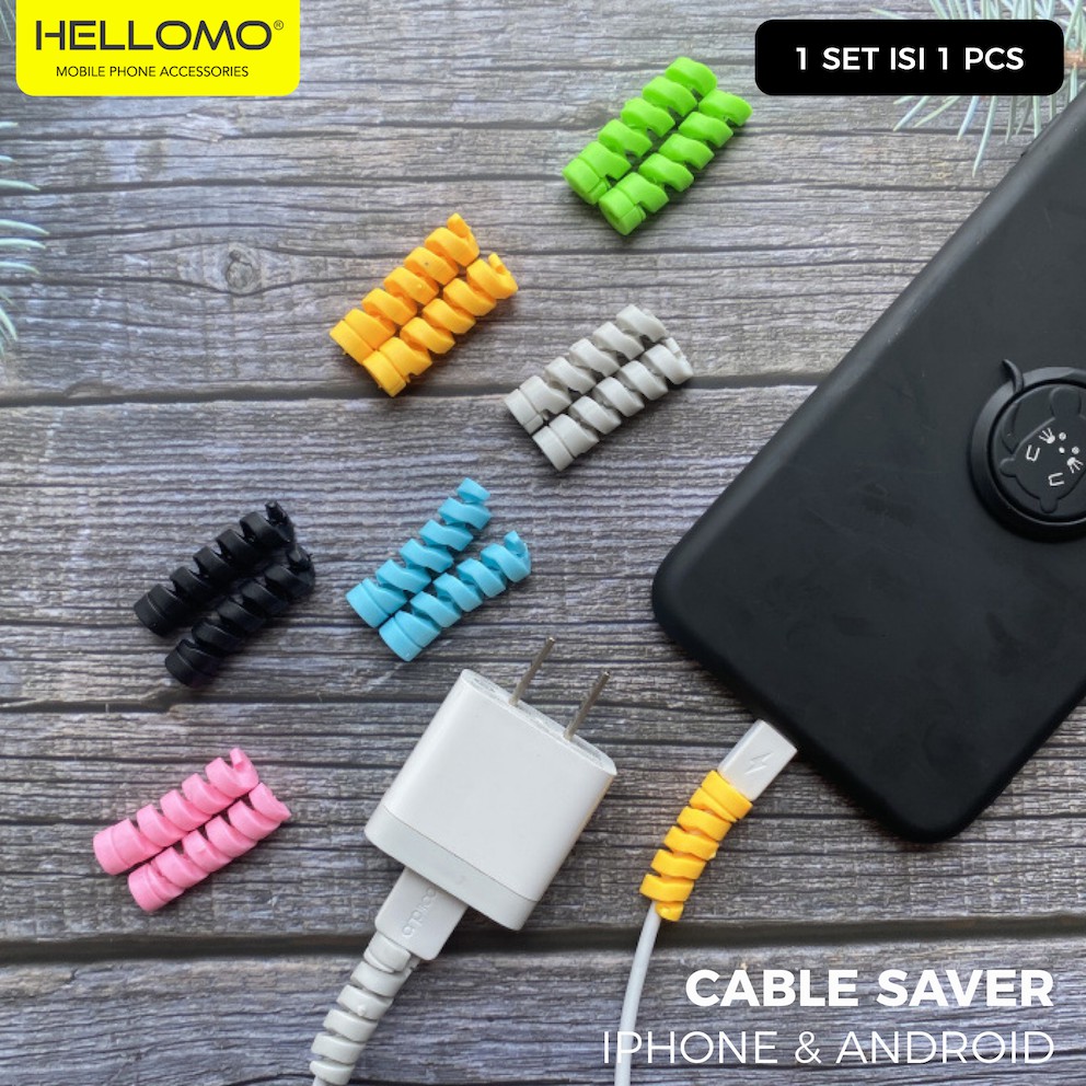 Jual Cable Protector Spiral / Pelindung Kabel Charger / Lightning Saver ...