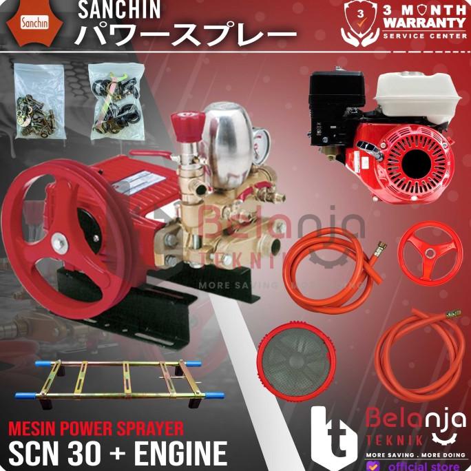 Jual Mesin Power Sprayer - Steam Sanchin SCN 30 & Mesin Penggerak ex TW ...