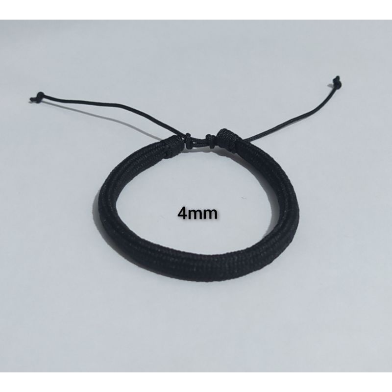 Jual Gelang Etnik Tali Hitam Polos 3,5mm | Shopee Indonesia