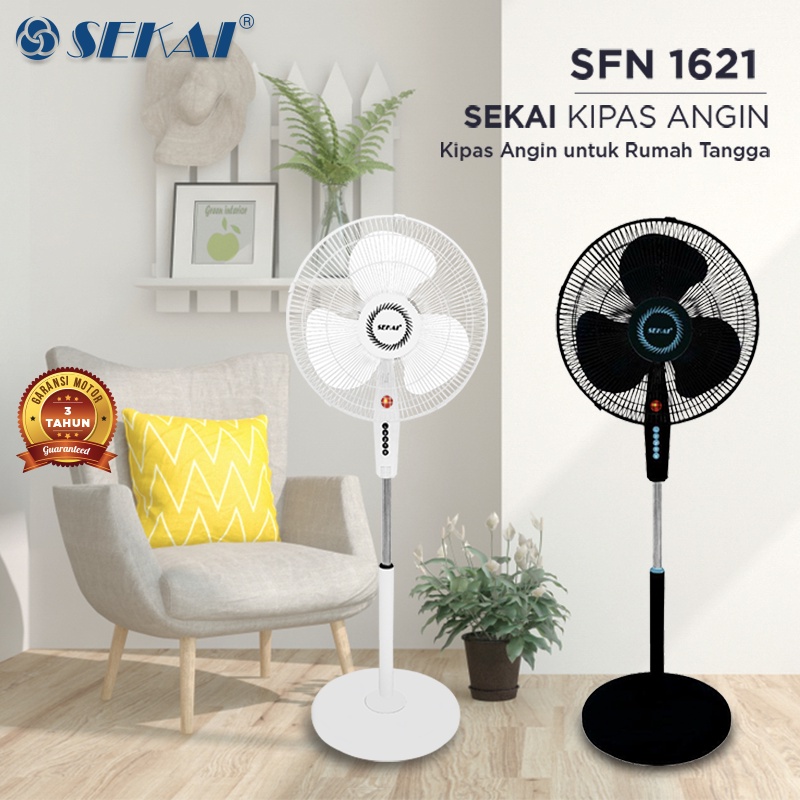 Jual SEKAI Kipas Angin Berdiri / Stand Fan 16 Inch Kaki Bulat Dengan ...