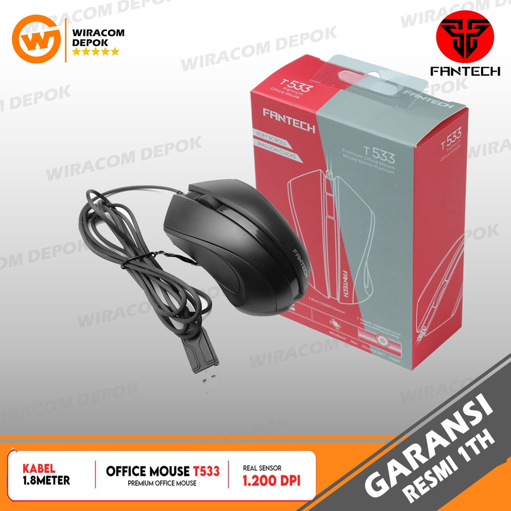 Jual Fantech Mouse Office Premium Wired T533 | Shopee Indonesia