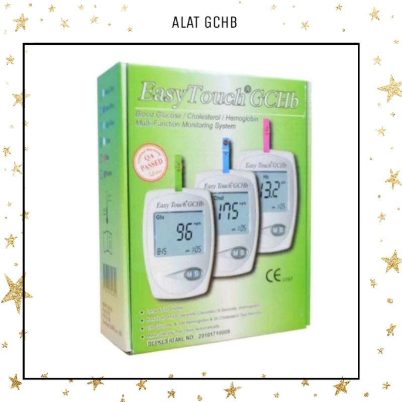 Jual Alat Easy Touch GCHb Cek Gula Darah Kolestrol Hemoglobin - Hb ...