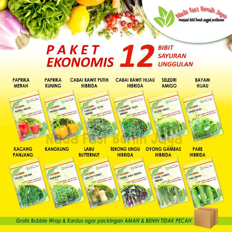 Jual Nada fast benih jaya - Bibit sayuran benih paket lengkap - bibit biji sayuran | Shopee ...