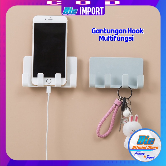 Jual Holder HP Dinding Gantungan Hook Multifungsi Impor Best Seller ...