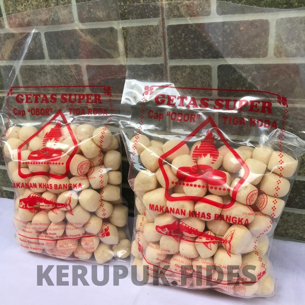Jual Kerupuk Bangka GETES SUPER - CAP OBOR - Rasa Ikan Tenggiri Khas ...