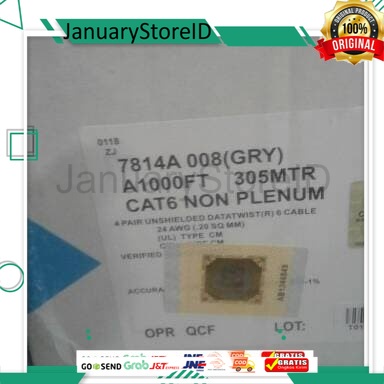 Jual KABEL DATA UTP CAT 6 CAT6 BELDEN 7814A 4 PAIR 24 AWG ECERAN ...