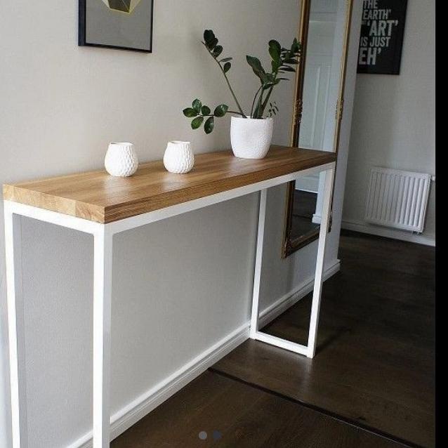 Jual Meja Console Table Kayu Jati Kaki Besi Hollow Rendisuhedi | Shopee ...