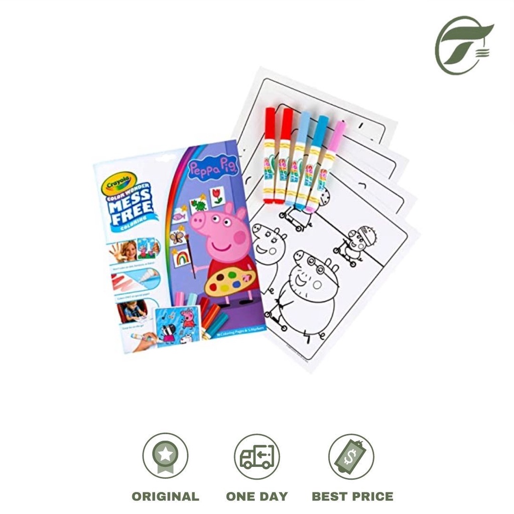 Jual PAKET COLOR WONDER MESS FREE COLORING PEPPA PIG 75-7145 (16 ...