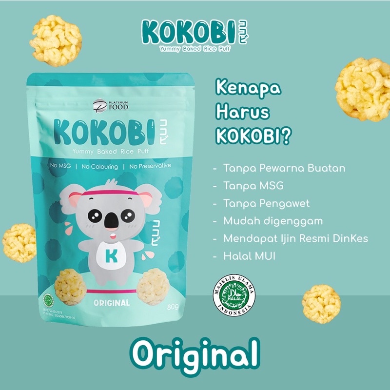 Jual Kokobi Yummy Baked Rice Puff 80 gr / Snack bayi dan anak | Shopee ...