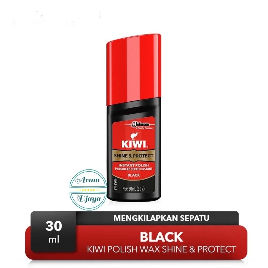 Jual Kiwi Shine & Protect Instant Polish Black Kiwi Semir Sepatu Cair Hitam 30mL | Shopee Indonesia