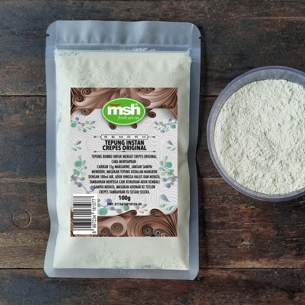 Jual MSH Tepung Instan Crepes Original 100 g | Shopee Indonesia
