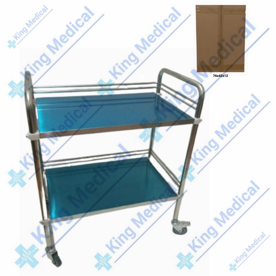 Jual Troli Instrument/Meja Instrument 2 Susun Stainless (Knockdown ...