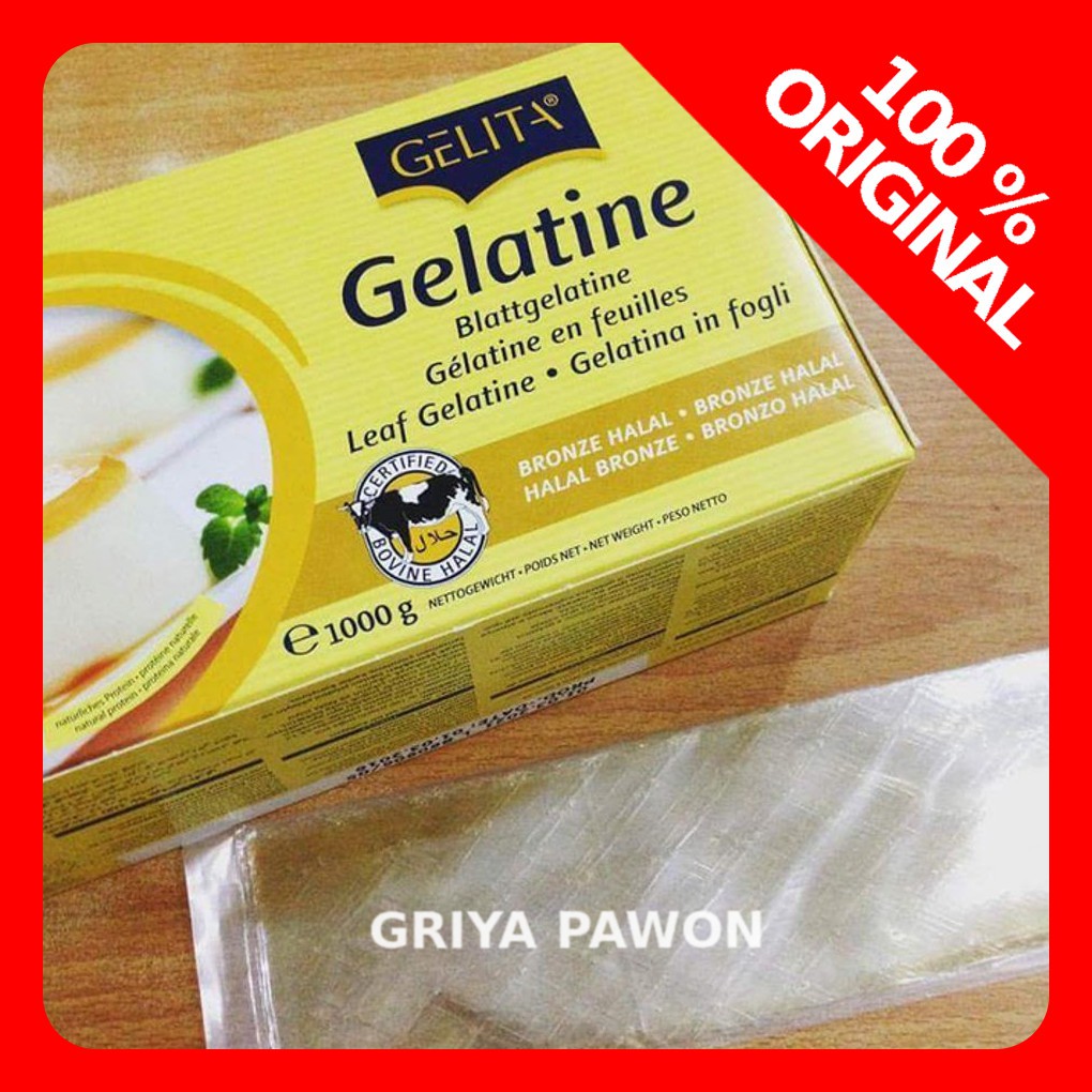 Jual GELITA Gelatine Sheet / Gelatin Sapi Per Lembar Halal | Shopee ...
