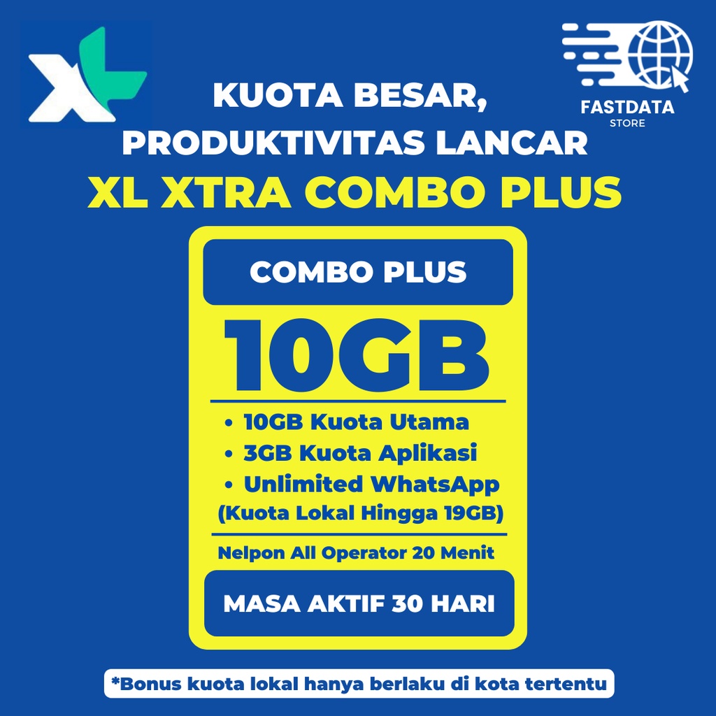 Jual PAKET DATA XL XTRA COMBO FLEX SUPER MURAH PROSES CEPAT | Shopee Indonesia