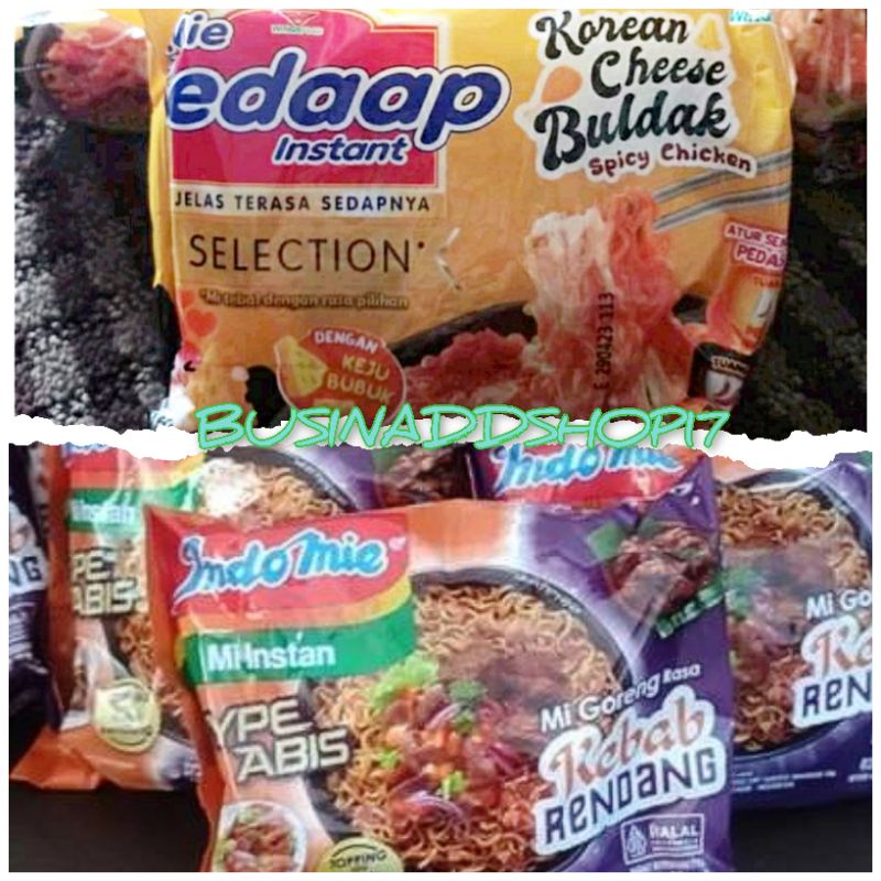 Jual Mie Sedaap Goreng Korean Cheese Buldak Spicy Chicken Kebab Rendang ...
