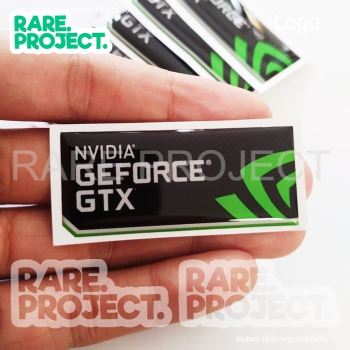 Jual Stiker Motor/ Mobil Timbul Aksesoris Casing PC NVIDIA GTX PANJANG ...