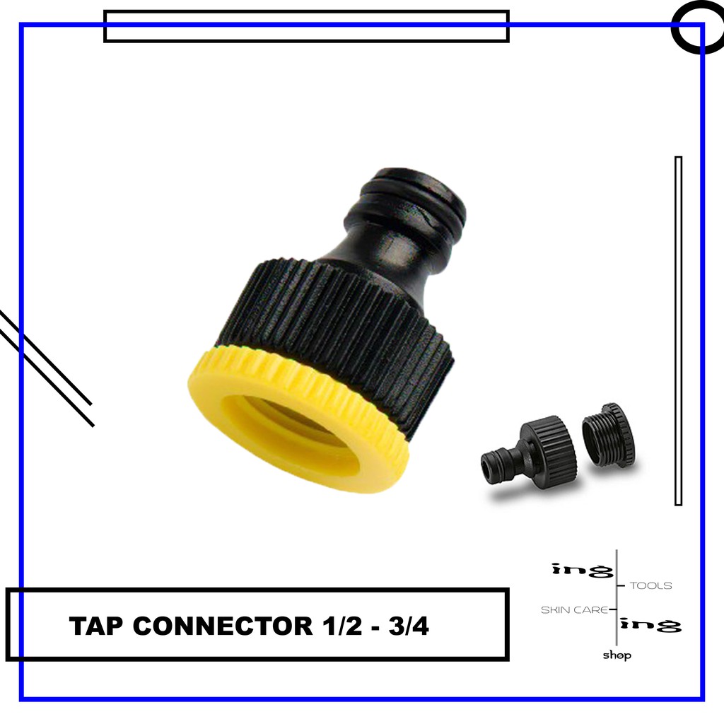 Jual Konektor Kran/ Tap Adaptor 1/2" atau 3/4" | Shopee Indonesia