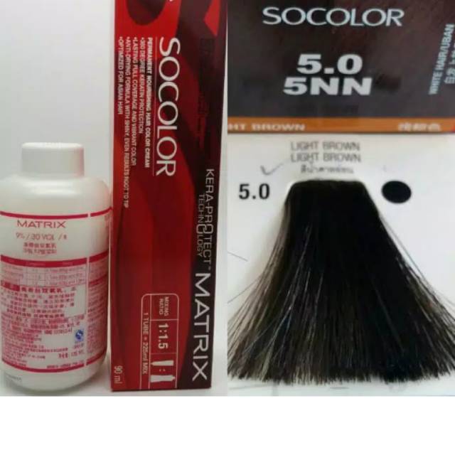 Jual 90 ML Matrix Socolor 5.0 / 5NN / Cat Matrix / Cat Rambut ...