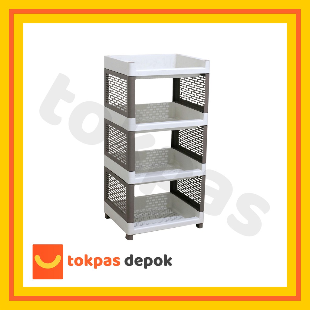 Jual Rak 4 Susun Serbaguna Plastik RSO Multi Purpose Rack Olymplast 4 ...