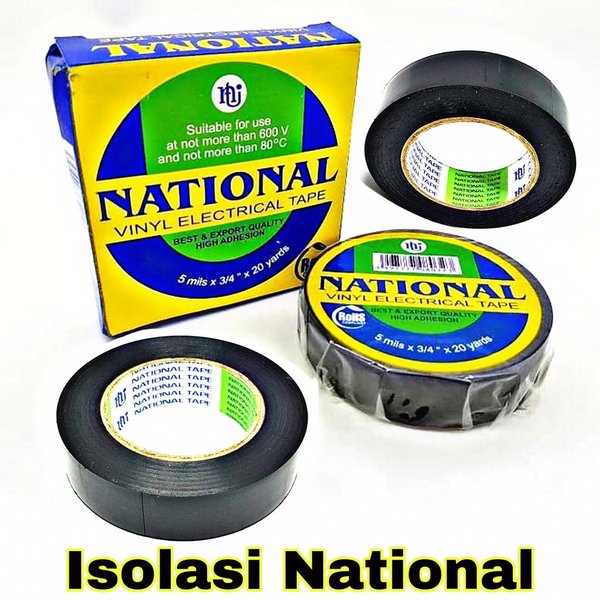 Jual Isolasi Listrik National Nasional Hitam Original 100% 20y | Shopee ...