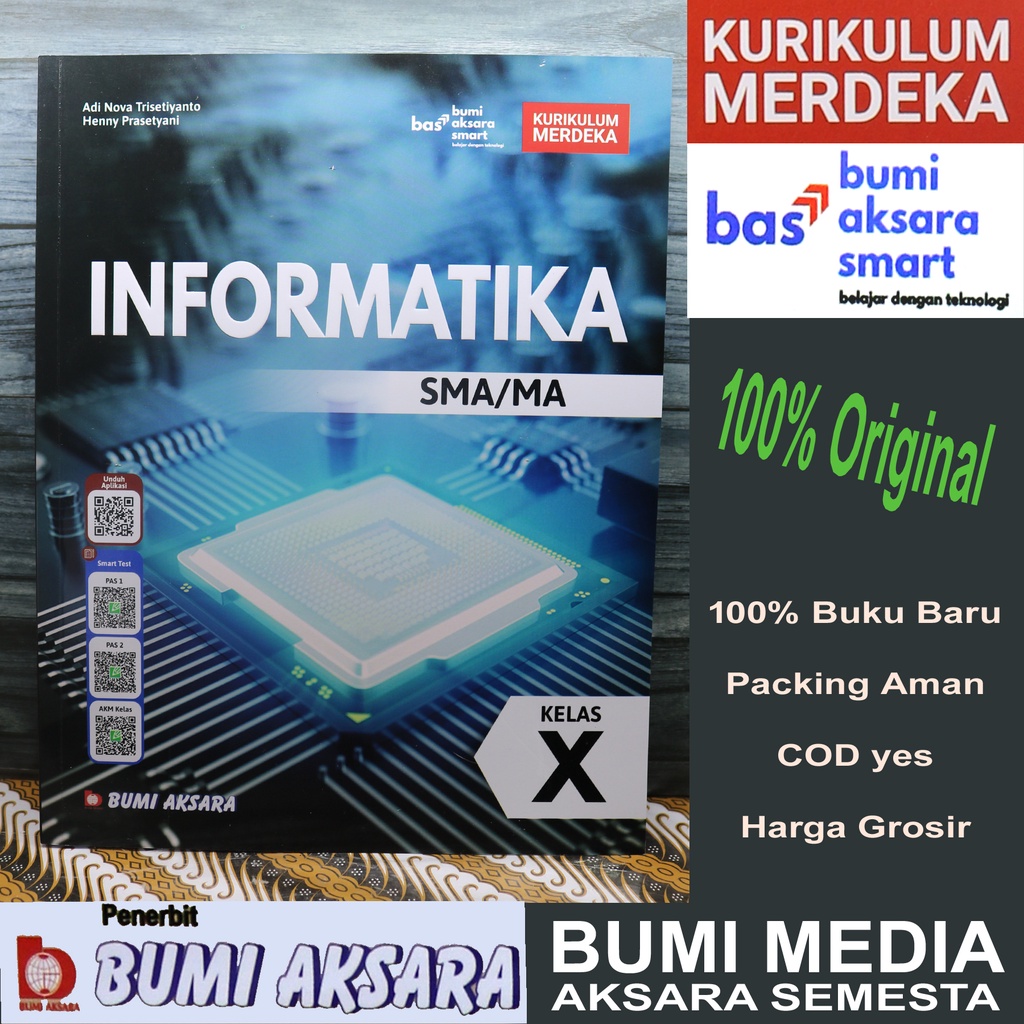 Jual INFORMATIKA Kelas 10 Untuk SMA/MA KURIKULUM MERDEKA Penerbit Bumi Aksara | Shopee Indonesia