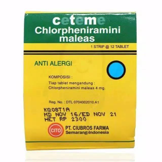 Jual CTM CeTeMe 4 MG 12 KAPLET | Shopee Indonesia