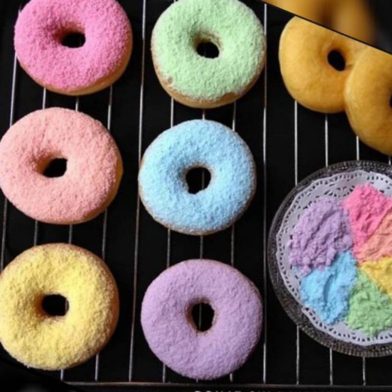Jual Dusting Donat 250 gram / Gula Halus Warna / Toping Donat | Shopee ...