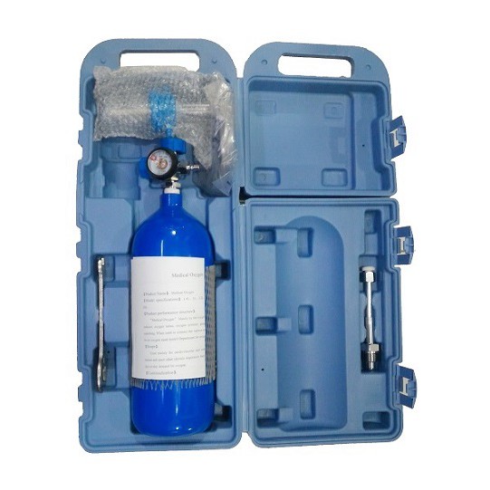Jual Tabung Oksigen Silinder Mini Medis 2 Liter Hard Case Alat Pernapasan Emergency Kesehatan ...