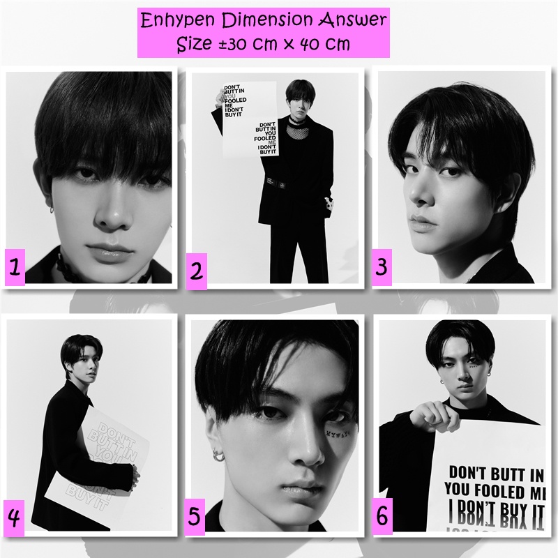 Jual POSTER ENHYPEN DIMENSION ANSWER NO VERSION | Hiasan dinding Jungwon Heeseung Jay Jake ...