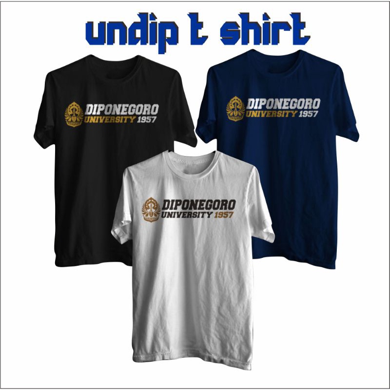 Jual T Shirt Universitas Diponegoro Semarang Premium Edition Hitam ...