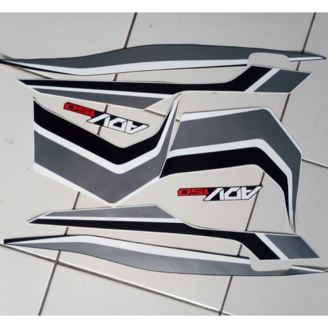 Jual LIS Stiker striping Honda adv 150 2019 putih hitam | Shopee Indonesia