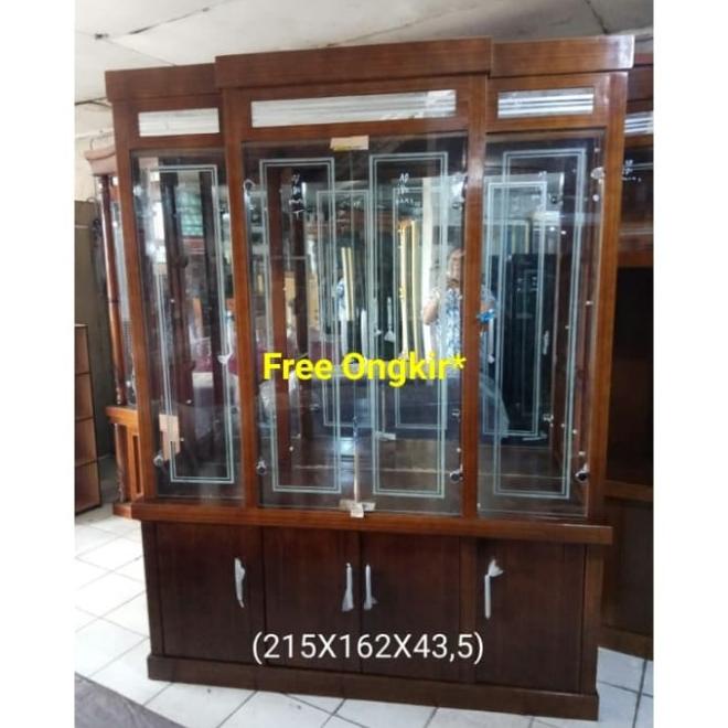 Jual Bufet Pajangan Minimalis Megatik 4 Pintu - Bupet Lemari Megatic ...